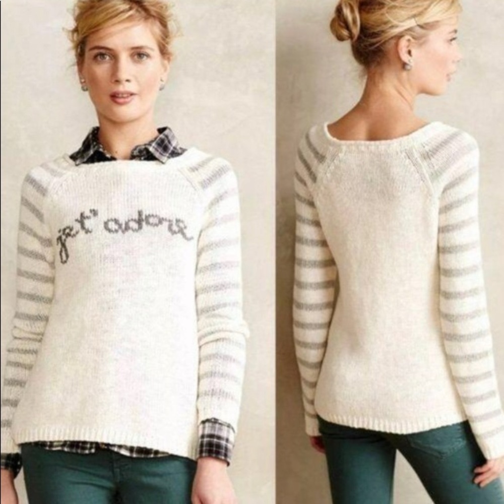 Anthropologie Moth Jet’ Adore Sweater Size Small. - Gem
